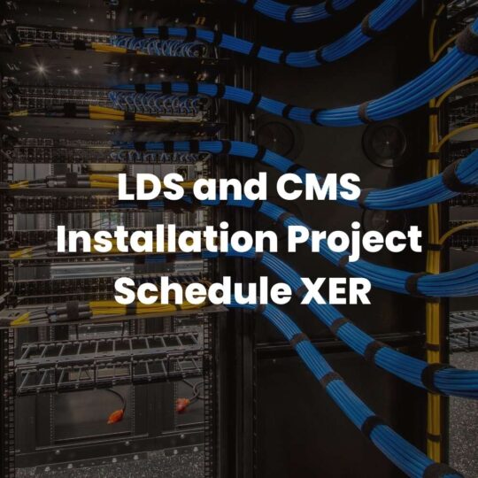 Data Center Project Schedule XER | Softedemy