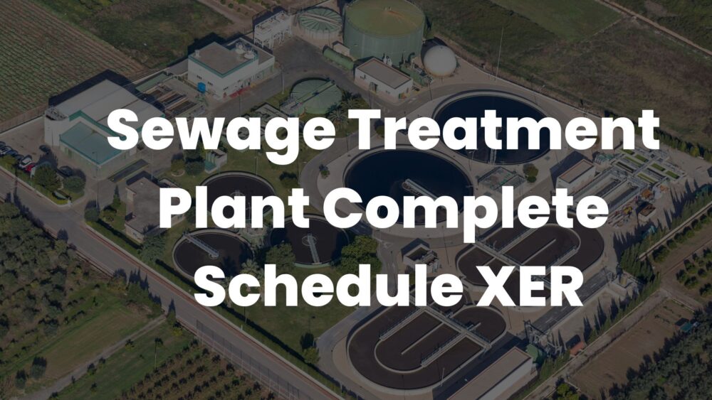 Sewage Treatment Plant And Wastewater Treatment Complete Schedule XER | Softedemy